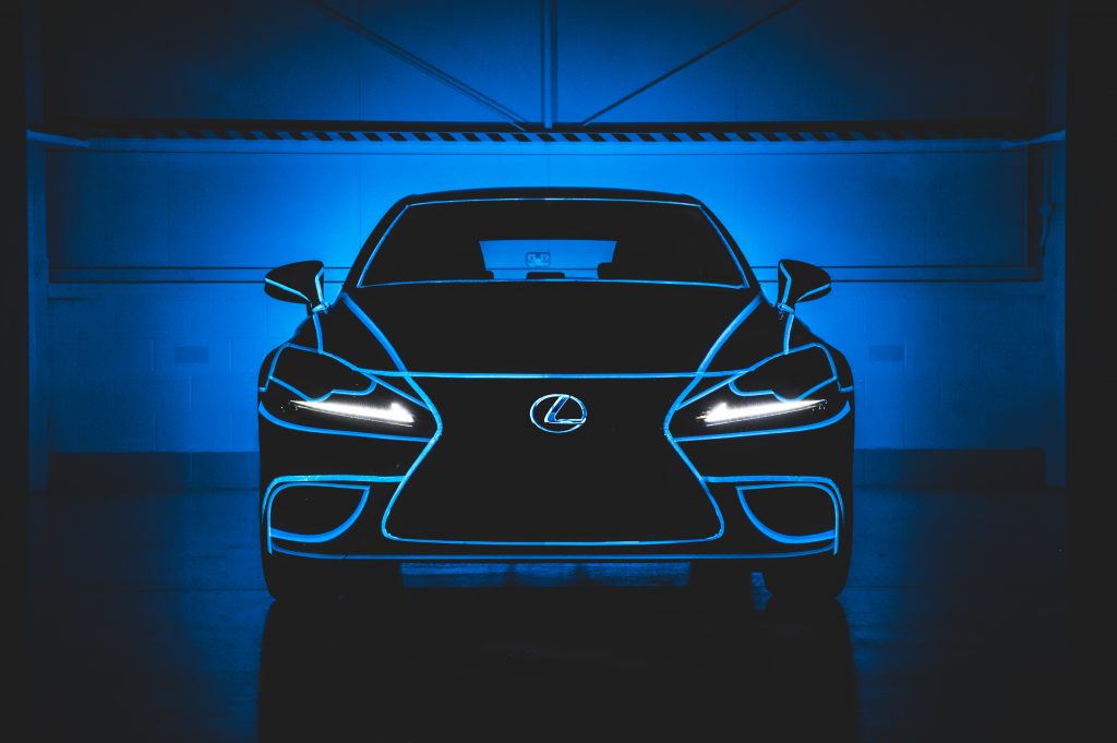 We bring the lines of the Lexus IS to light with luminous tape - Lexus ...