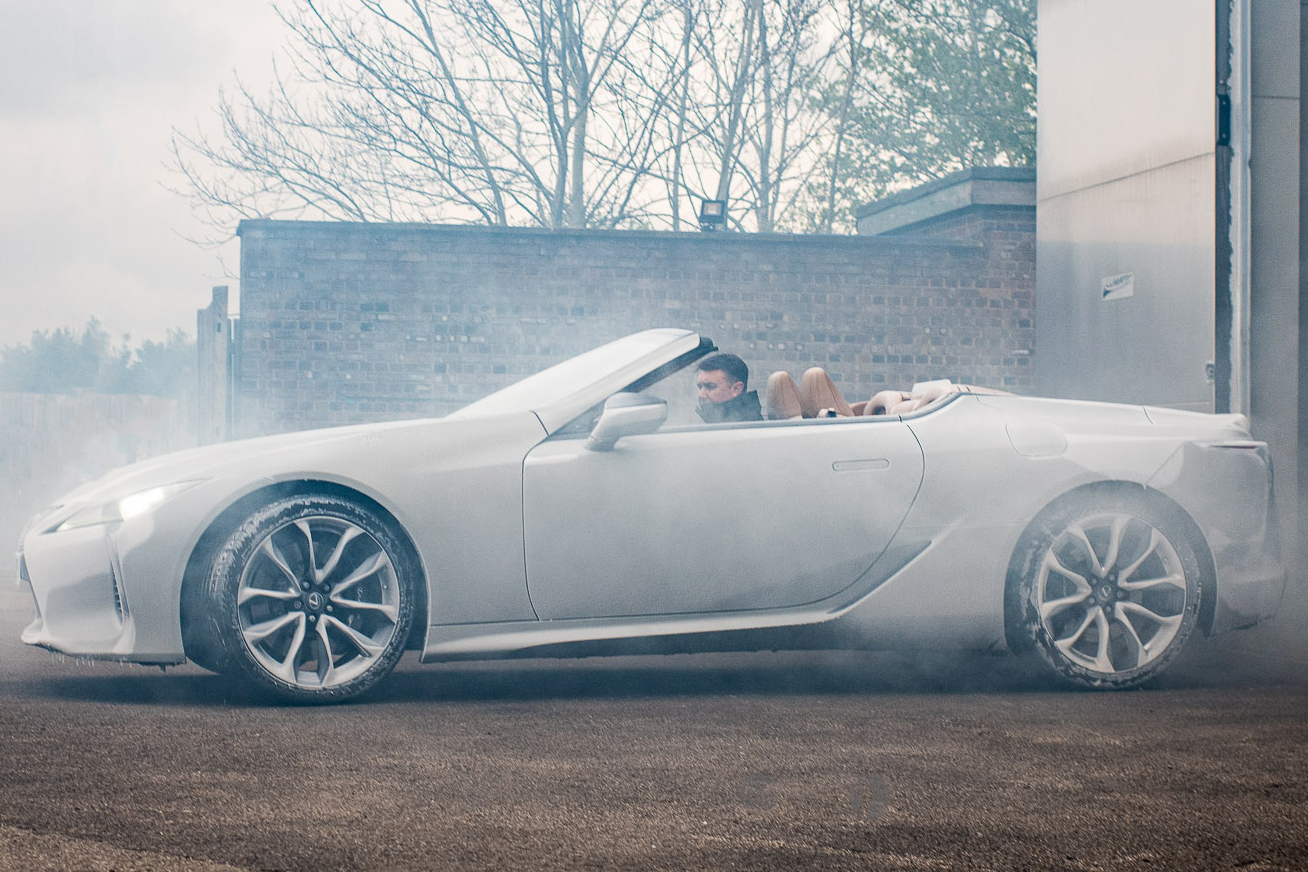 Behind the wheel of the frozen Lexus LC Convertible - Lexus UK Magazine