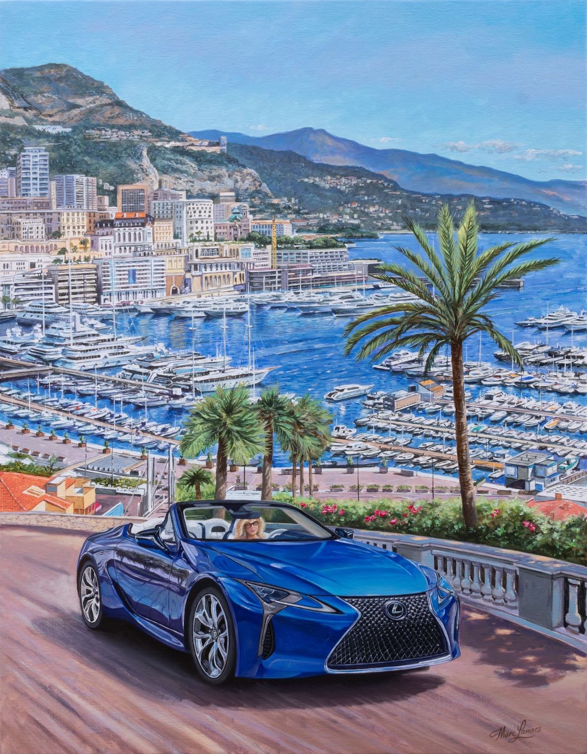 Georgia wins LC Convertible travel poster contest - Lexus UK Magazine