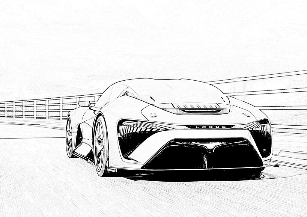 Lexus colouring templates: future vehicle concepts - Lexus UK Magazine